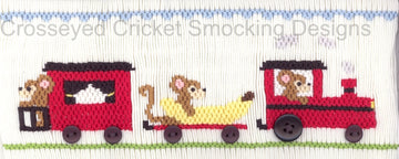 Cross Eyed Cricket Banana Train | Smocking Plate | Children's Corner Store