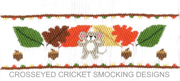 Cross Eyed Cricket Fall Foliage | Smocking Plate | Children's Corner Store