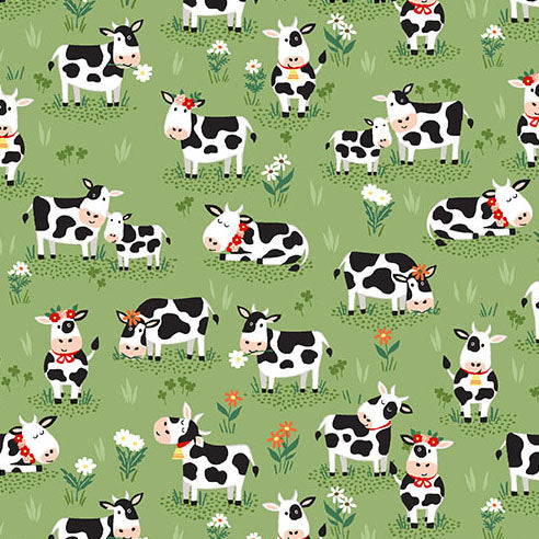Grazing Cows | Andover Fabrics | Children's Corner Store