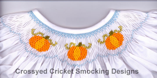 Cross Eyed Cricket Pretty Little Pumpkins | Smocking Plate | Children's ...