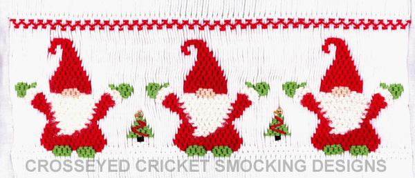 Cross Eyed Cricket Gnome for the Holidays | Smocking Plate | Children's ...