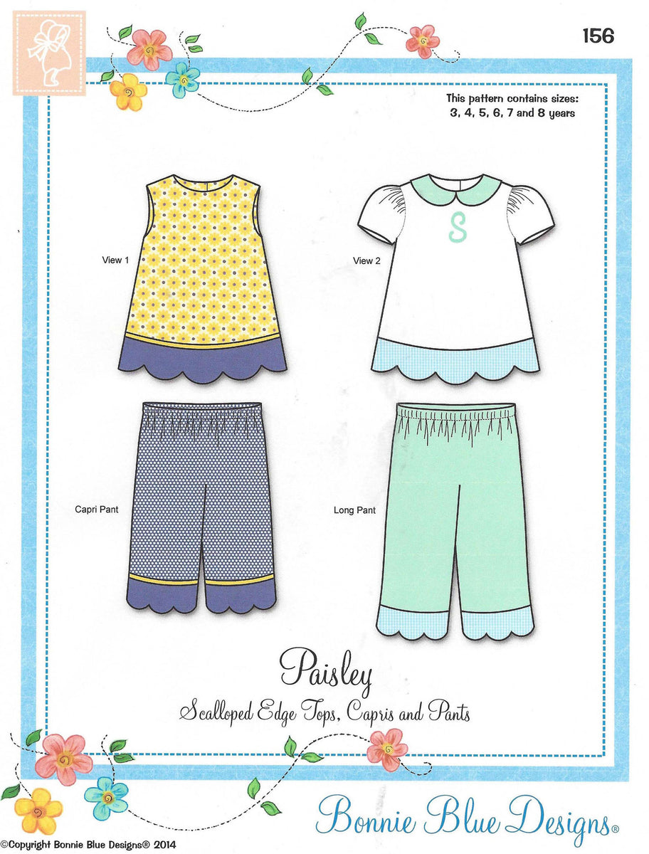 Bonnie Blue Designs Paisley | Pattern | Children's Corner Store
